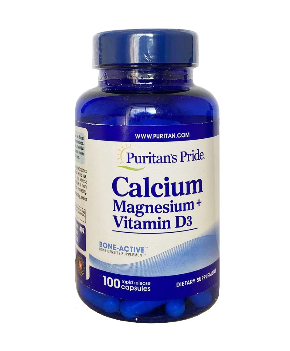 Viên uống Puritan's Pride Calcium Magnesium Vitamin D3 Mỹ