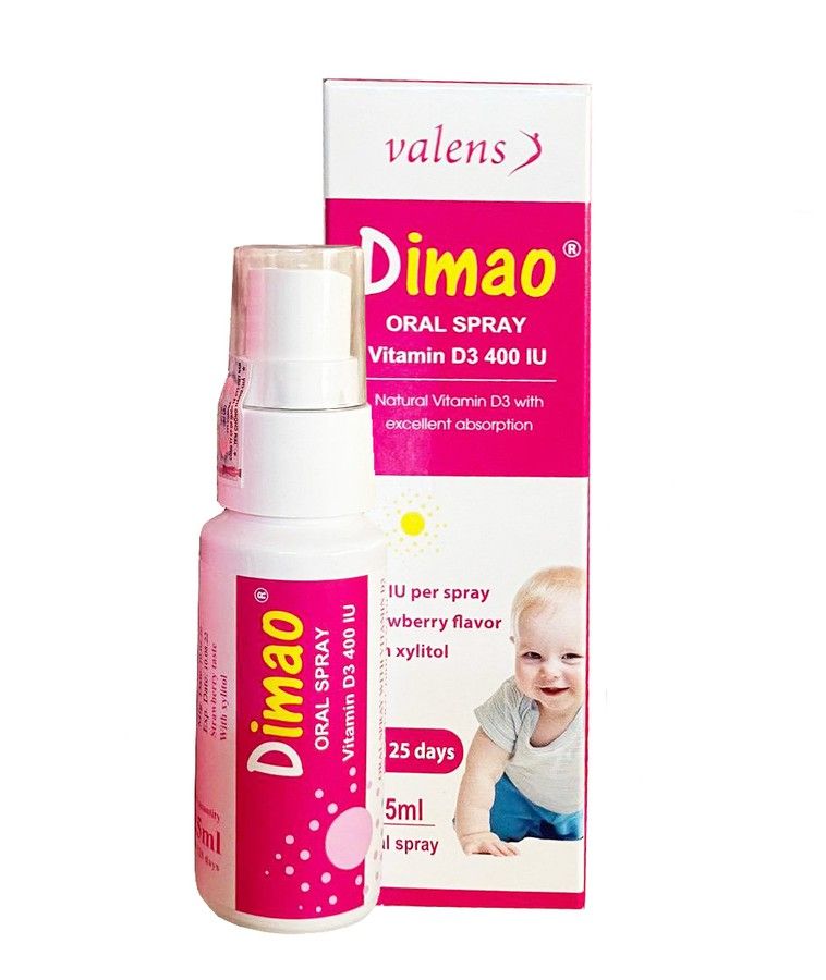 Vitamin D3 Dimao 400IU Dạng Xịt Cho Trẻ Từ Sơ Sinh