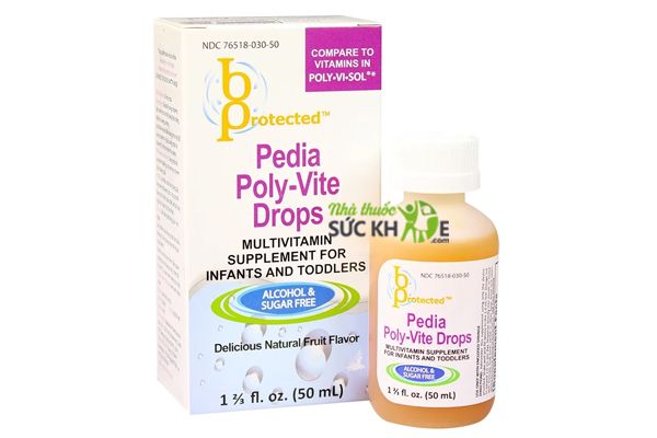Pedia Poly Vite Drops - Vitamin tổng hợp cho trẻ biếng ăn