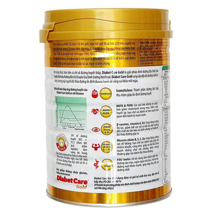 Sữa bột dinh dưỡng DiabetCare Gold NutiFood