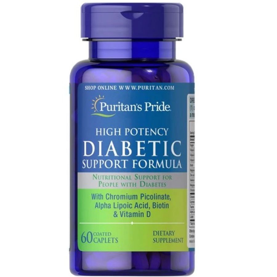 Viên uống Puritan's Pride Diabetic Support Formula hỗ trợ người tiểu đường