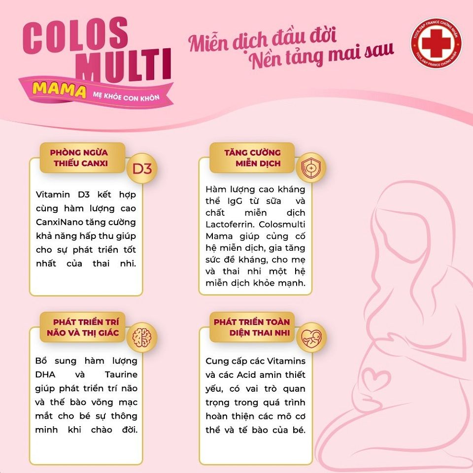 Sữa bột dinh dưỡng cho bà bầu Colos Multi Mama