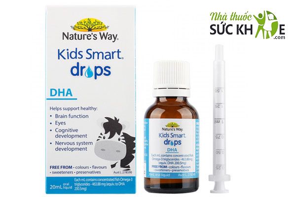 DHA dạng giọt Nature’s Way Kids Smart Drops Úc