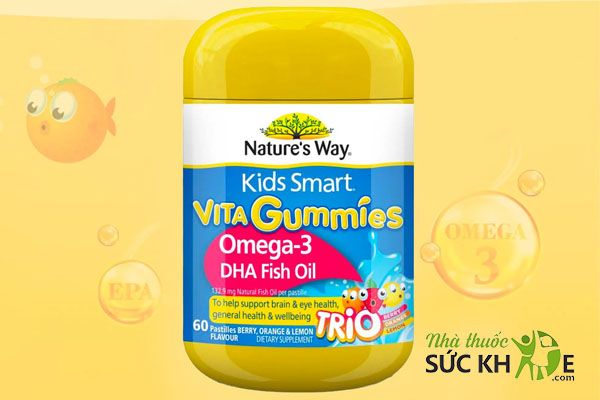 Kẹo dẻo Nature's Way Kids Smart Trio giúp bổ sung Omega cho bé