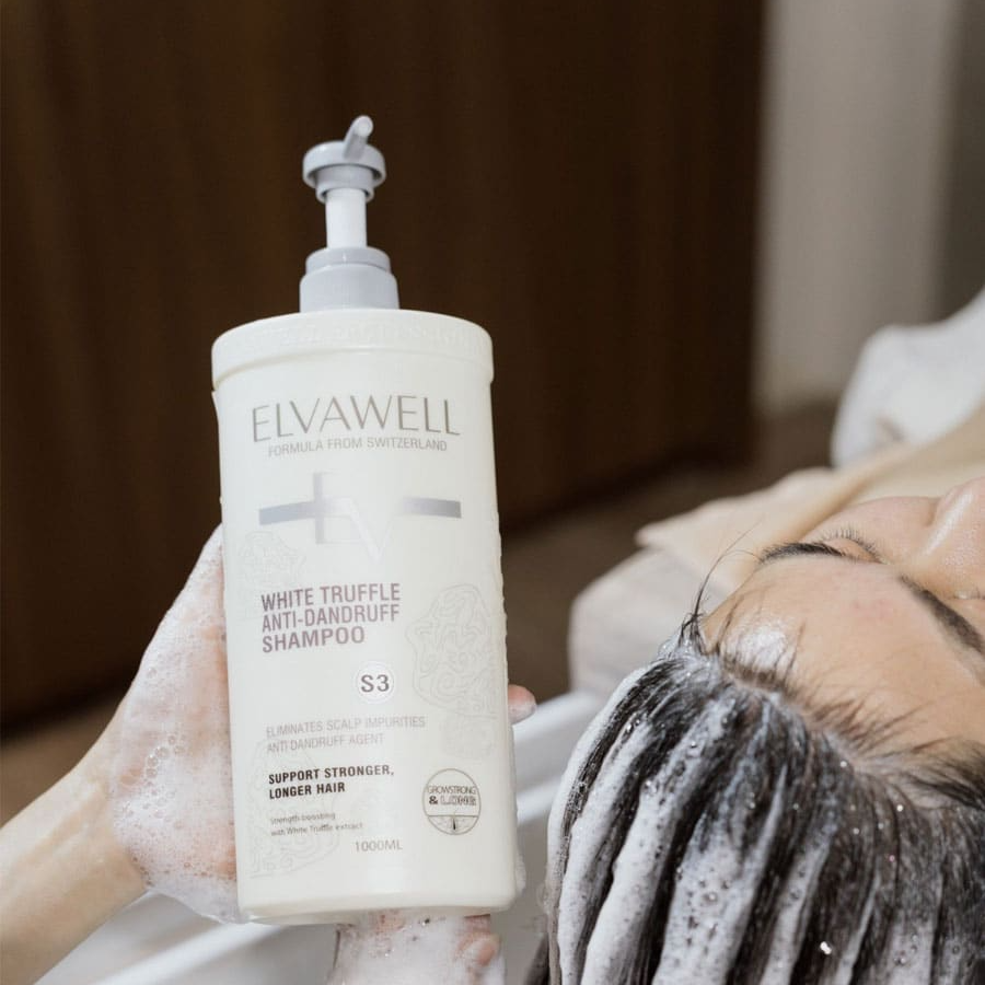 Dầu gội chiết xuất nấm Truffle giảm gàu Elvawell White Truffle Anti ...