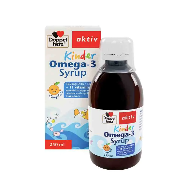 Siro bổ sung omega3 cho bé Kinder Omega-3 Syrup Doppelherz Aktiv