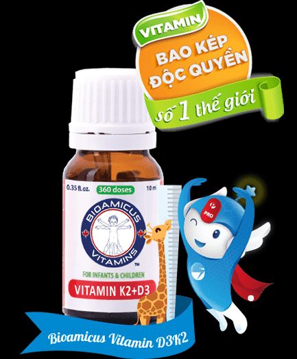 Dung dịch nhỏ giọt bổ sung Vitamin K2 và D3 BioAmicus cho bé
