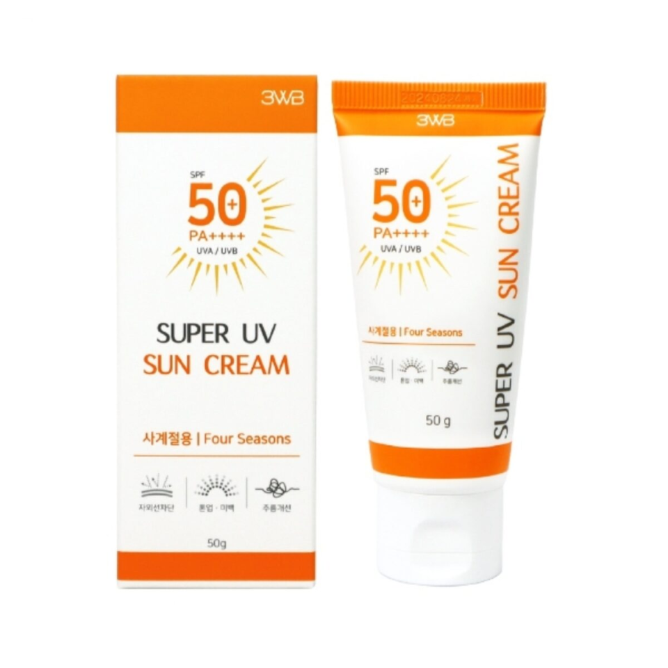 (Hàng nhập khẩu) Kem chống nắng nâng tông 3WB Super UV Sun Cream