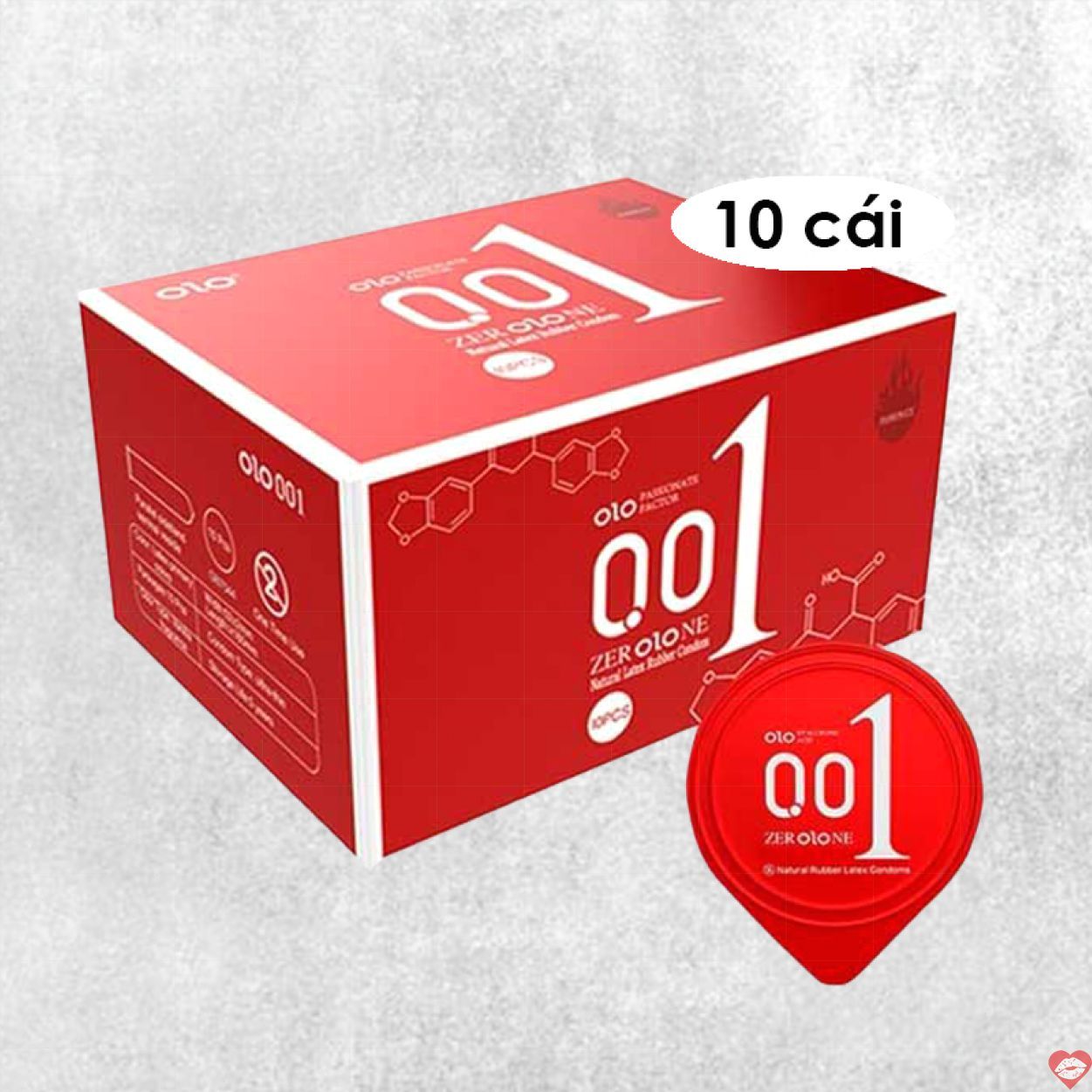 Bao cao su OLO 0.01 Đỏ siêu mỏng nóng ấm an toàn giá tốt