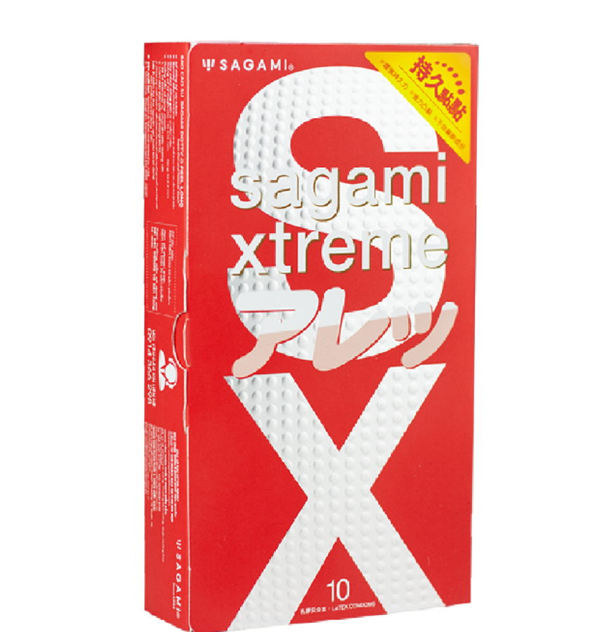 Bao cao su gân gai Sagami Xtreme Feel Long