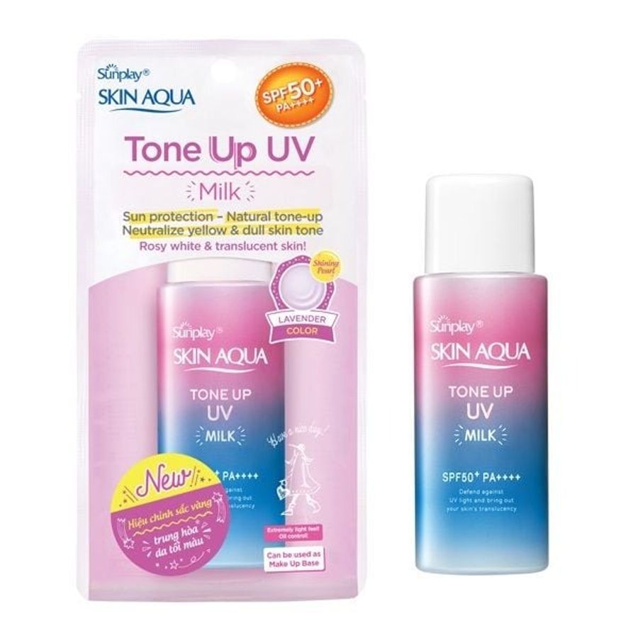 (Màu Tím) Sữa Chống Nắng Hiệu Chỉnh Sắc Da Sunplay Skin Aqua Tone