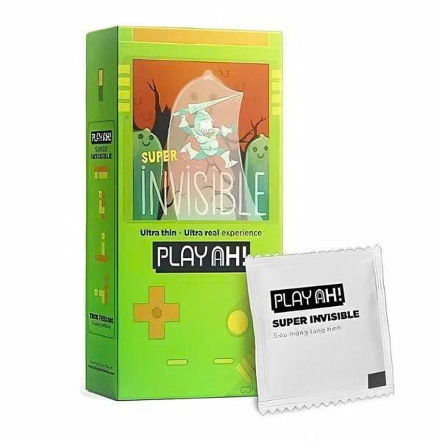 Bao Cao Su Siêu Mỏng Playah Super Invisible Cao Cấp Chính Hãng
