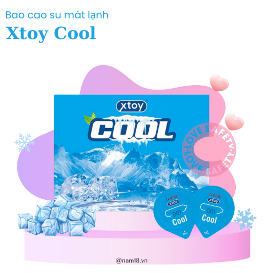 Bao Cao Su Gân Gai Hương Việt Quất Mát Lạnh Xtoy Cool - Hộp 10 Cá